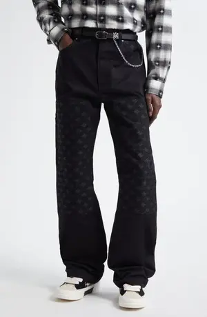 Amiri Ma Quad Jacquard Carpenter Jeans - Black