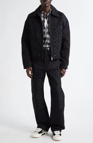 Amiri Ma Quad Jacquard Carpenter Jeans - Black