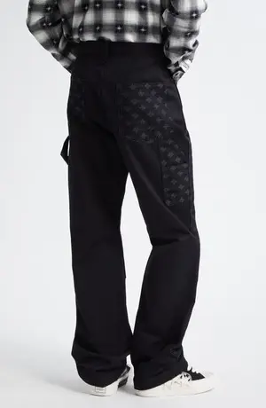 Amiri Ma Quad Jacquard Carpenter Jeans - Black