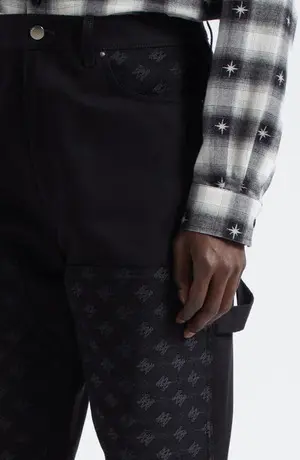 Amiri Ma Quad Jacquard Carpenter Jeans - Black