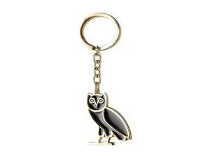 OVO Owl Logo Keychain - Black/gold