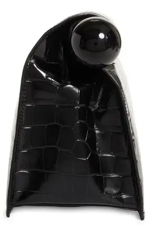 Jacquemus La Pochette Rond Carré Clutch - Black 990