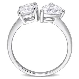 JULIANNA B. 14k 2 Ctw Lab-grown Diamond Two-stone Ring