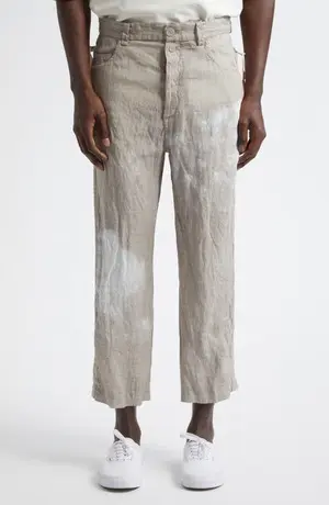 UNDERCOVERISM Linen Straight Pants - Natural Base