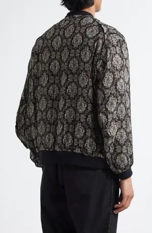 Undercover Print Silk-blend Blouson Jacket