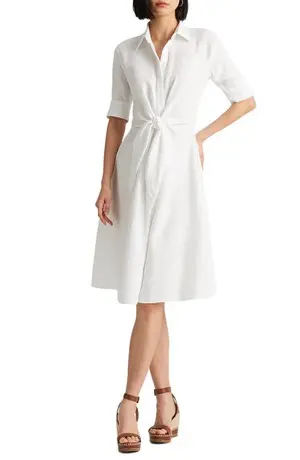 Women's Collared Linen Dresses