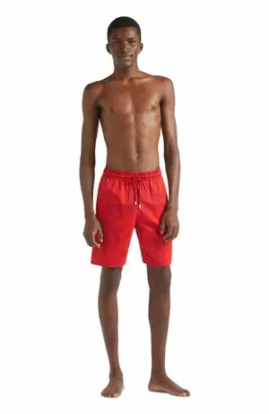 Vilebrequin Disco Stars Long Stretch Board Shorts - Lipstick