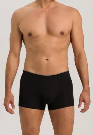 Hanro Cotton Boxer Brief - Black