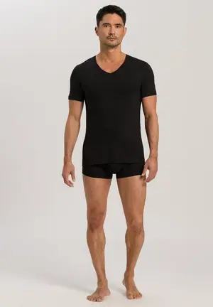 Hanro Cotton Boxer Brief - Black