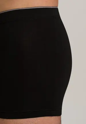 Hanro Cotton Boxer Brief - Black
