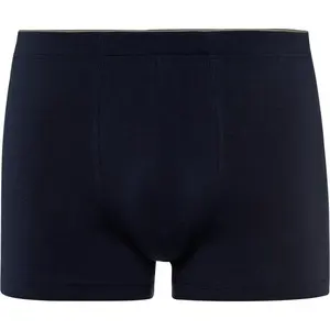 Hanro Cotton Boxer Brief - Midnight Navy