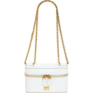 Dolce & Gabbana Sicily Leather Vanity Case Crossbody Bag - Bianco Ottico