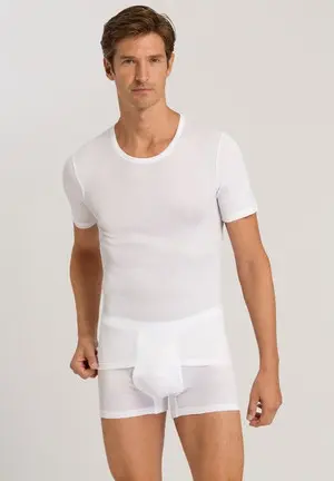 Hanro Cotton Pure Fitted Cotton Crew Neck T-shirt