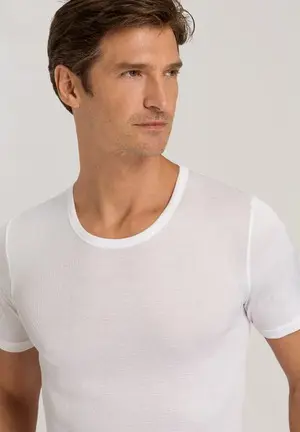 Hanro Cotton Pure Fitted Cotton Crew Neck T-shirt