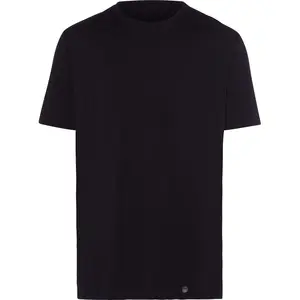Hanro Night And Day Cotton Crew Neck T-shirt Black