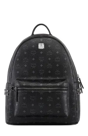 Mcm Medium Stark Side Studs Backpack - Black
