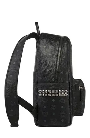 Mcm Medium Stark Side Studs Backpack - Black