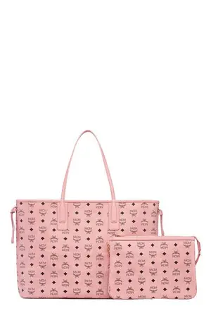 Mcm Large Visetos Shopper With Pouch