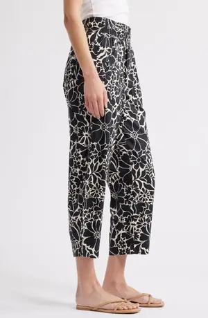 Wit & Wisdom Floral Print Cropped Pants