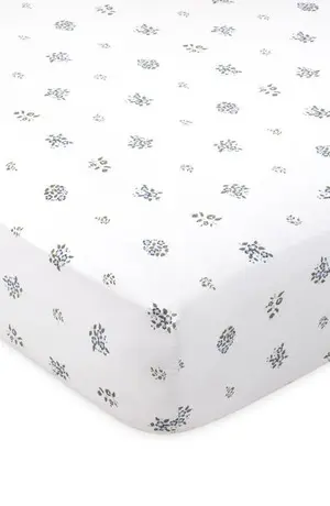 DOMANI HOME Cotton Crib Sheet - Feuile Bluer