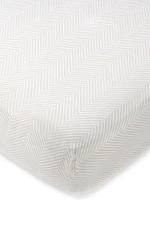 DOMANI HOME Cotton Crib Sheet - Leze Taupe