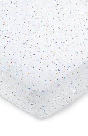 DOMANI HOME Cotton Crib Sheet - Terrazzo