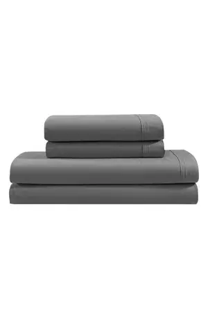 Calvin Klein 200 Thread Count Cotton Percale Sheet Set Graphite