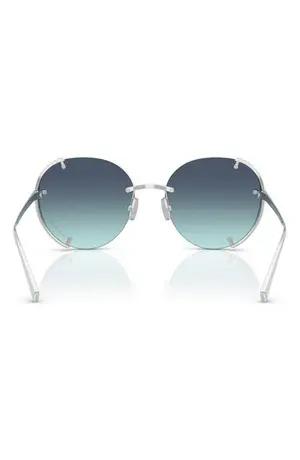 Tiffany & Co. 57mm Gradient Round Sunglasses - Blue Gradient