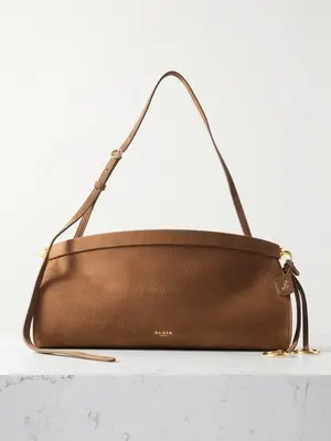 Alaïa Click Medium Nubuck Shoulder Bag