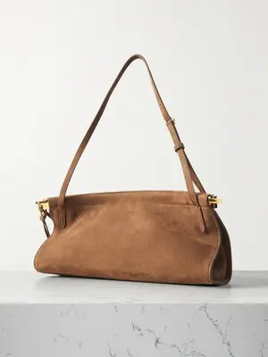 Alaïa Click Medium Nubuck Shoulder Bag