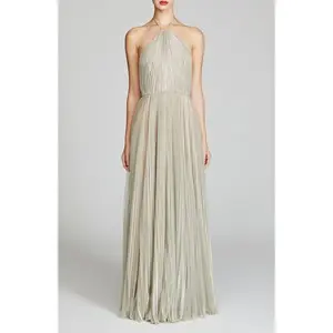 Halston Marisol Metallic Gown