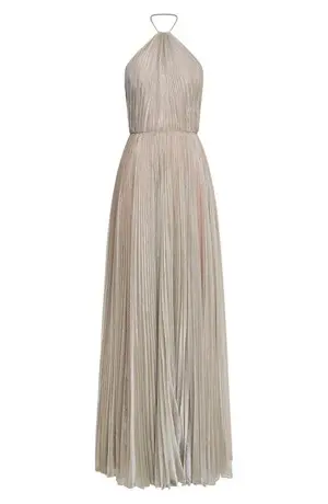 Halston Marisol Metallic Gown