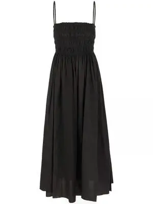 Michael Kors Smocked Maxi Dress - Black