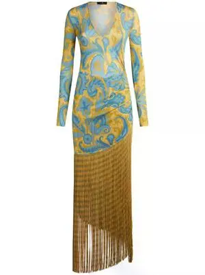 Etro Fringed Jacquard Dress