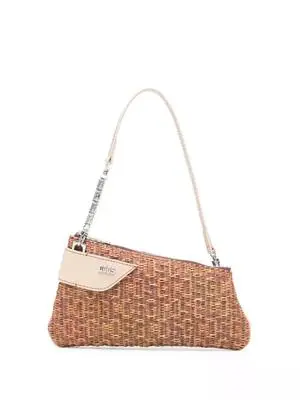 Gcds Comma Notte Raffia Shoulder Bag