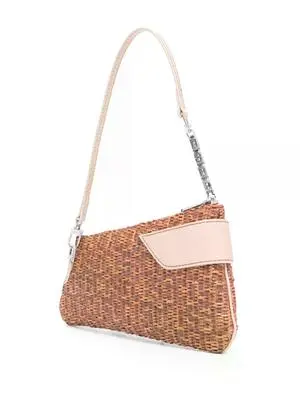 Gcds Comma Notte Raffia Shoulder Bag