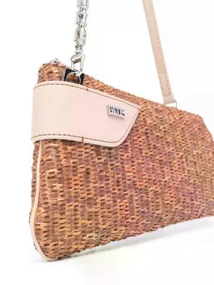 Gcds Comma Notte Raffia Shoulder Bag