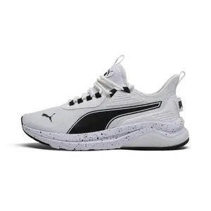PUMA Amplifer Speckle Sneakers - White- Black