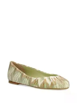Missoni Pleated Front Ballerinas