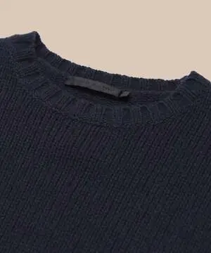 Jenni Kayne Cashmere Amelia Crewneck Top - Navy