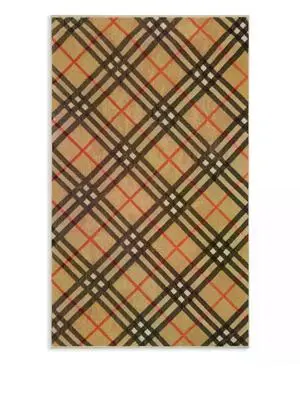 Burberry Checked Cotton Towel - Neutrals