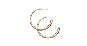 Jennifer Zeuner Jewelry Simone 2" Hoop Earrings - One-color