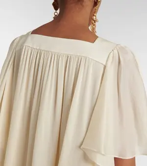 Chloé Ro33 Silk Minidress - White