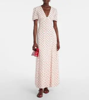 Posse Paloma Polka-dot Maxi Dress - Multicoloured