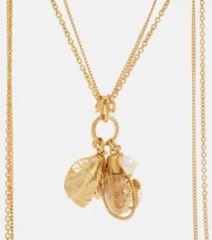 Chloé Shells Embellished Pendant Necklace