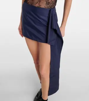 SELF-PORTRAIT Draped Mini Skirt