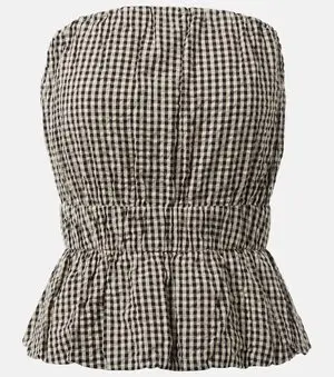 Posse Aurelia Gingham Top - Black