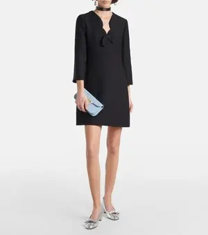 Valentino Garavani Crepe Couture Mini Dress - Black