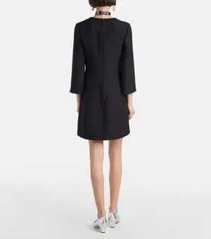Valentino Garavani Crepe Couture Mini Dress - Black