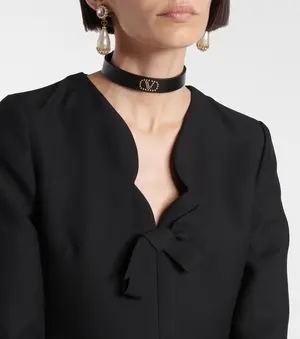 Valentino Garavani Crepe Couture Mini Dress - Black